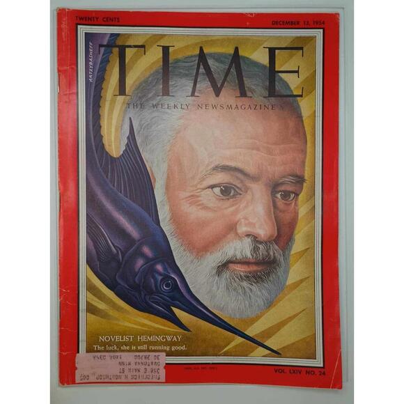 Other | Rare December 13 1954 Time Magazine Featuring Novelist ...